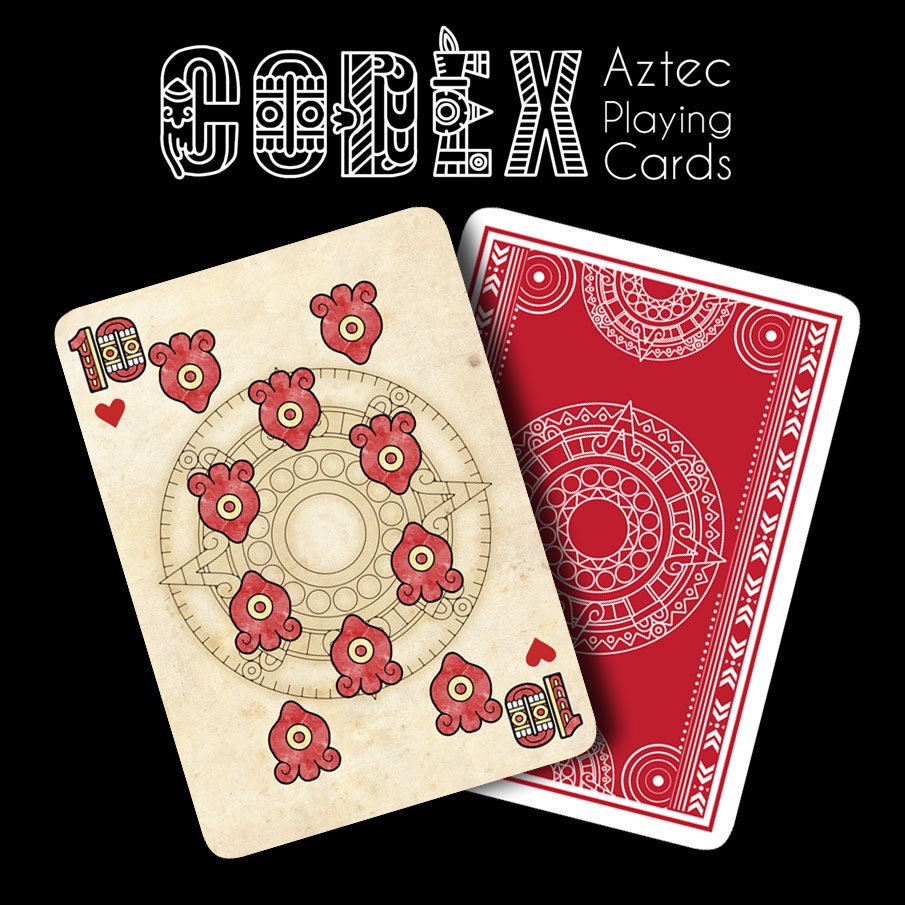 Aztec Codex Playing Cards - Etsy