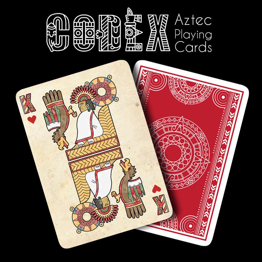 Aztec Codex Playing Cards - Etsy
