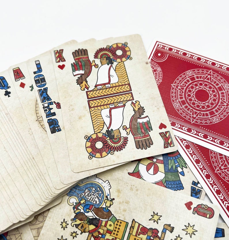 Aztec Codex Playing Cards - Etsy