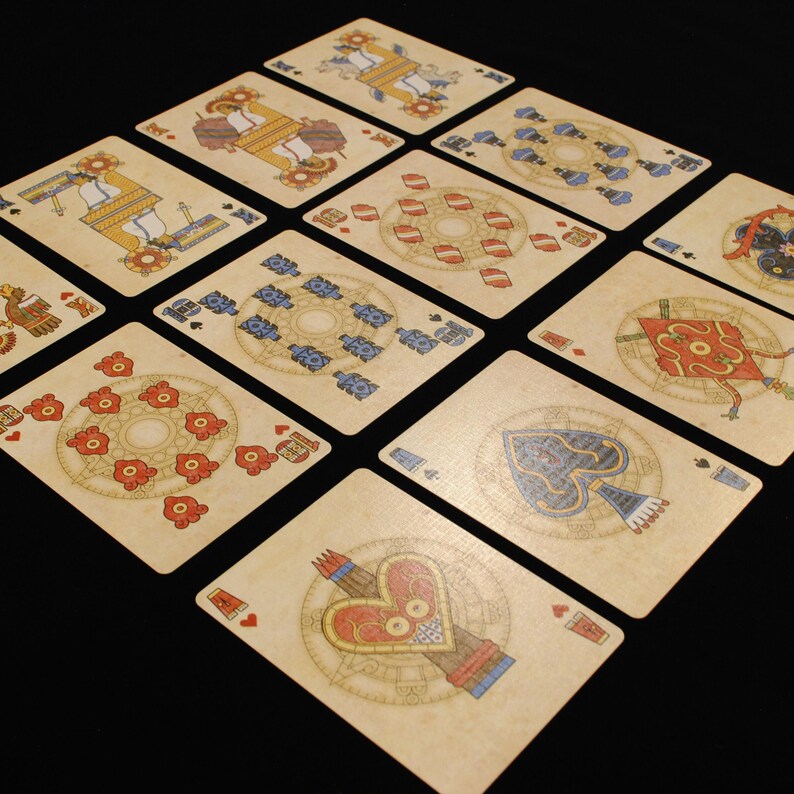Aztec Codex Playing Cards - Etsy