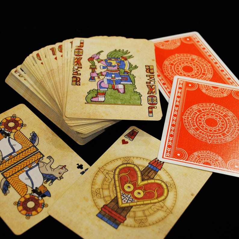 Aztec Codex Playing Cards - Etsy