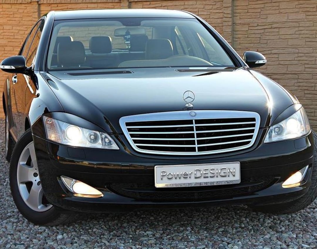 Eyebrows for MERCEDES S CLASS W221 2005 -2009 Headlight Eyelids Lids ...