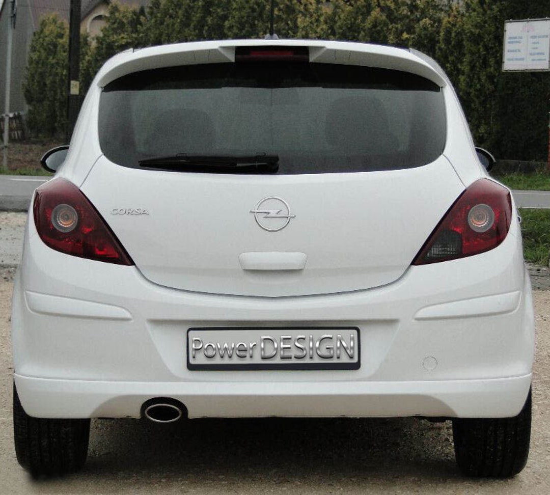 Rear Bumper Spoiler for Vauxhall / Opel CORSA D 2006 - 2010 ABS Plastic ...