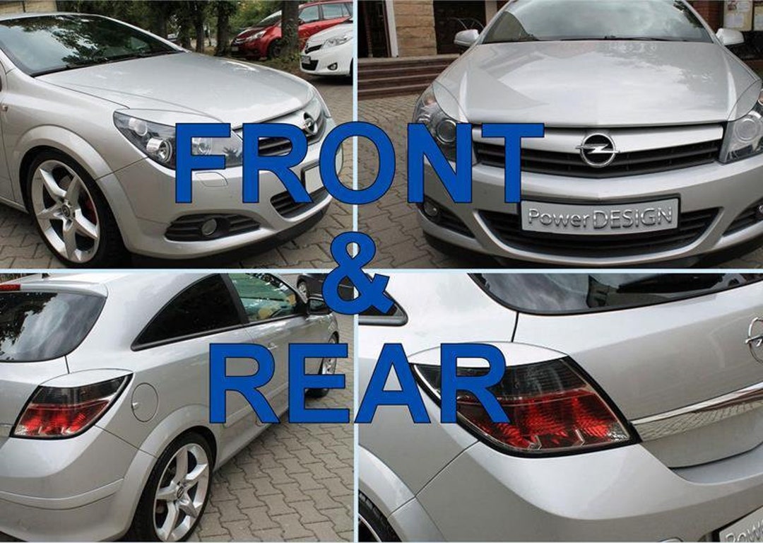 Eyebrows for Vauxhall Opel Astra H GTC VXR Front & Rear Eyelids Lids ...