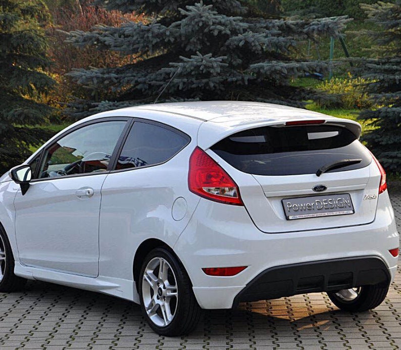 Rear Bumper Spoiler Diffuser for Ford Fiesta MK7 7 ABS Plastic " ST ...