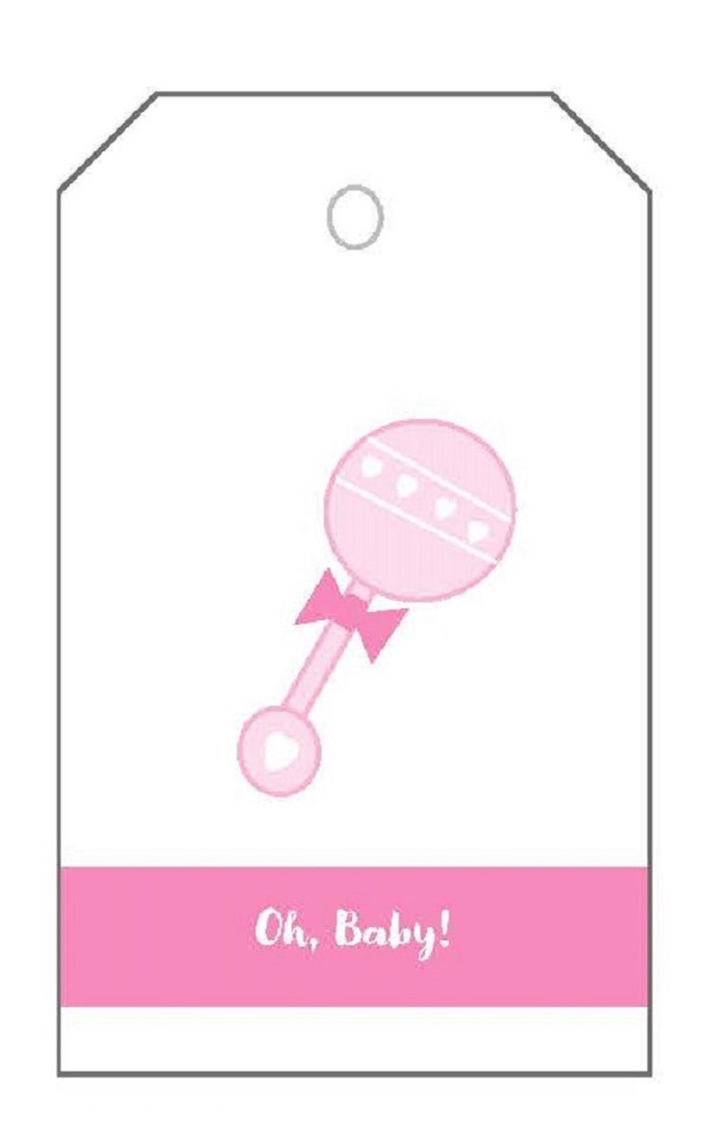 Gift Tags, Baby Girl Gift Tags, Baby Shower - Etsy