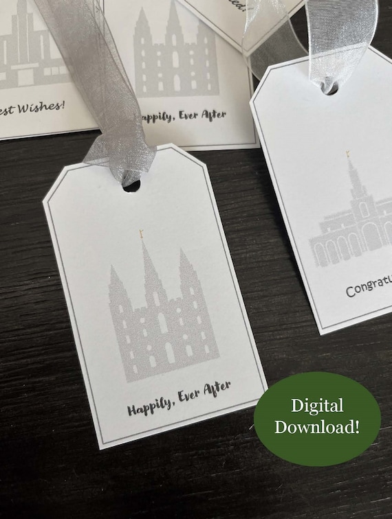 LDS Temple Gift Tags Gift Tags Church of Jesus Christ - Etsy