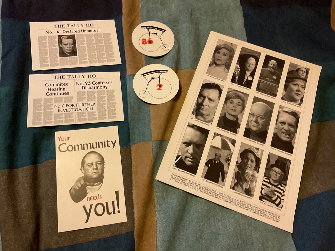Patrick Mcgoohan the Prisoner Gift Set of 6 Novelty Items From the ...
