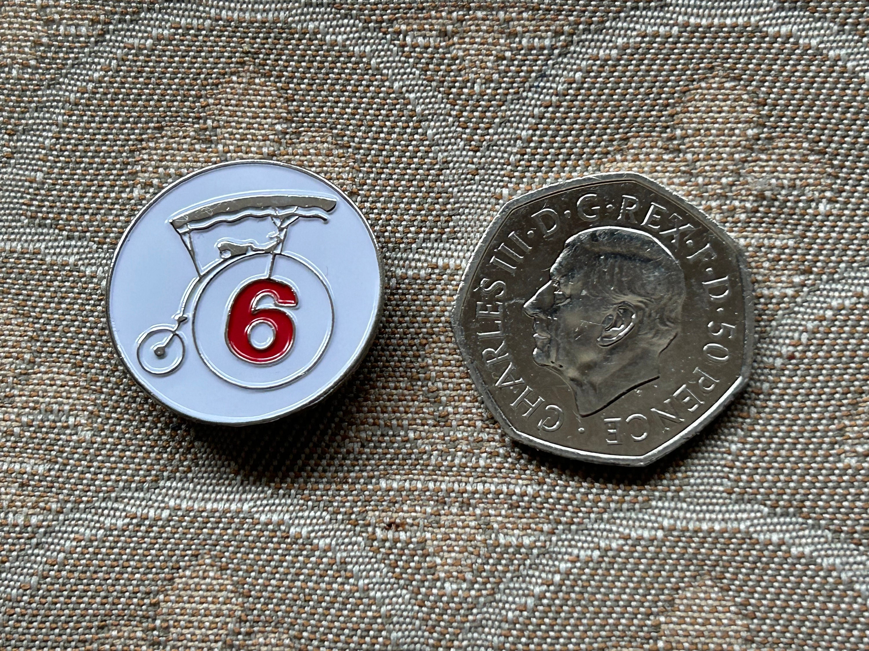 Patrick Mcgoohan the Prisoner Number 6 Enamel Pin / Broach / Badge - Etsy