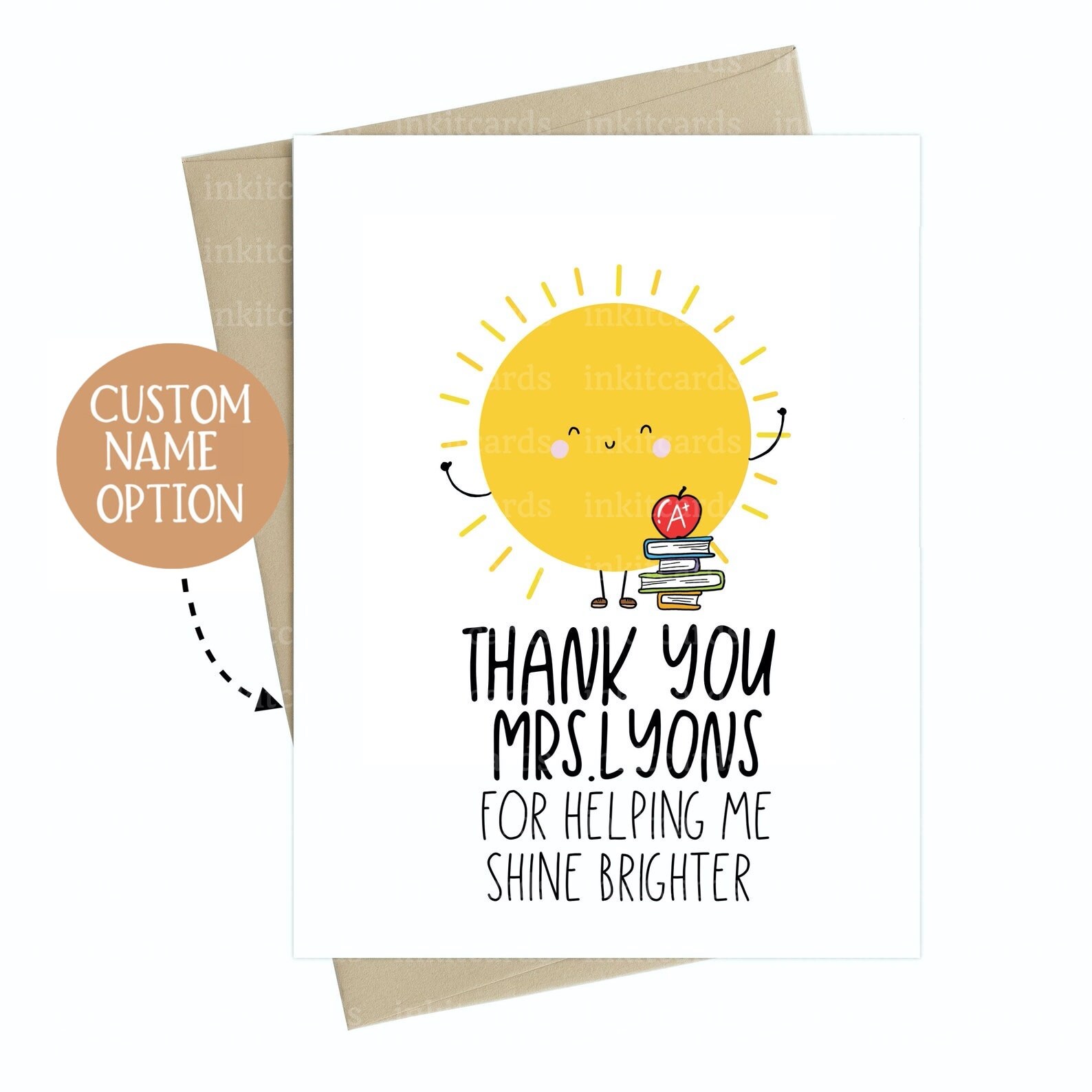 Thank You Card Cute