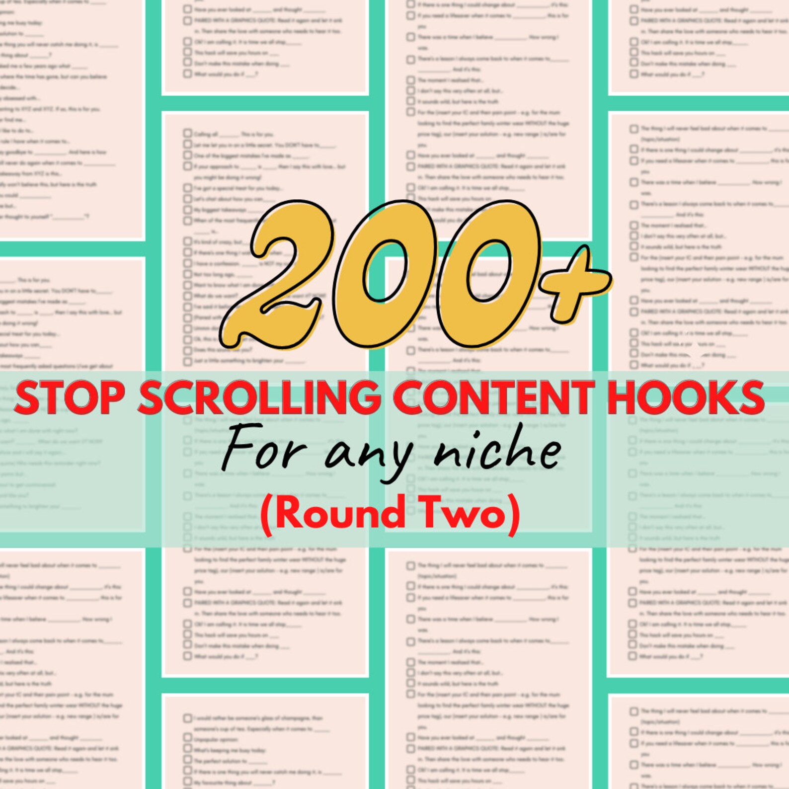 200 Second Set Stop Scrolling Copywriting Email Blog Pinterest Social ...