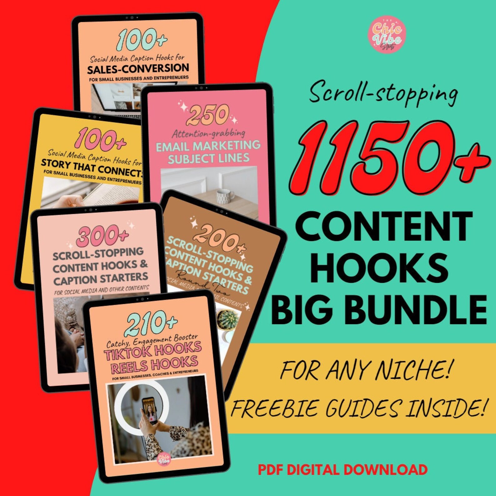 1150 Social Media Captions Reels Tiktok Title Hooks Email Hooks ...