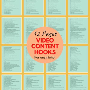 210+ Social Media Video Hooks: Tiktok, Reels, Youtube (PDF Download) - Etsy