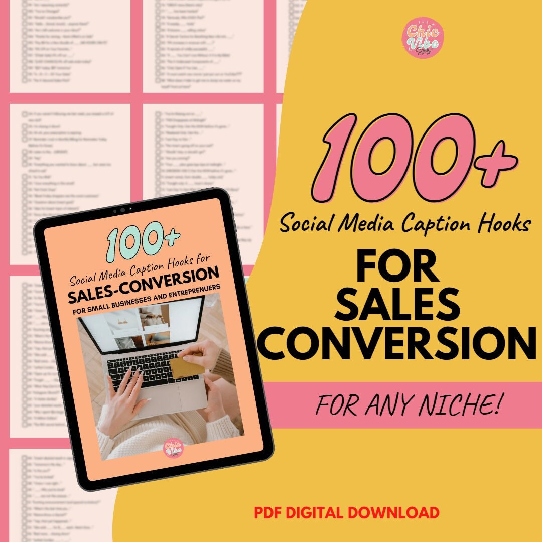 100+ Social Media Sales Conversion Content Caption Reels Hooks Email ...