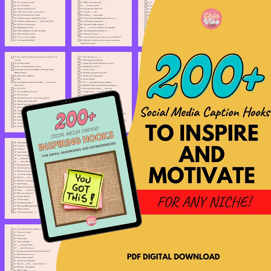 200+ Social Media Inspiring Stop-scrolling Content Hooks Caption ...