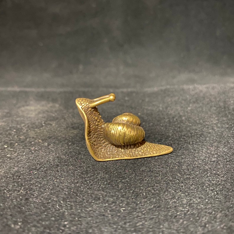 2pcs Brass Snail Statue Mini Snail Statue Ornament Vintage - Etsy