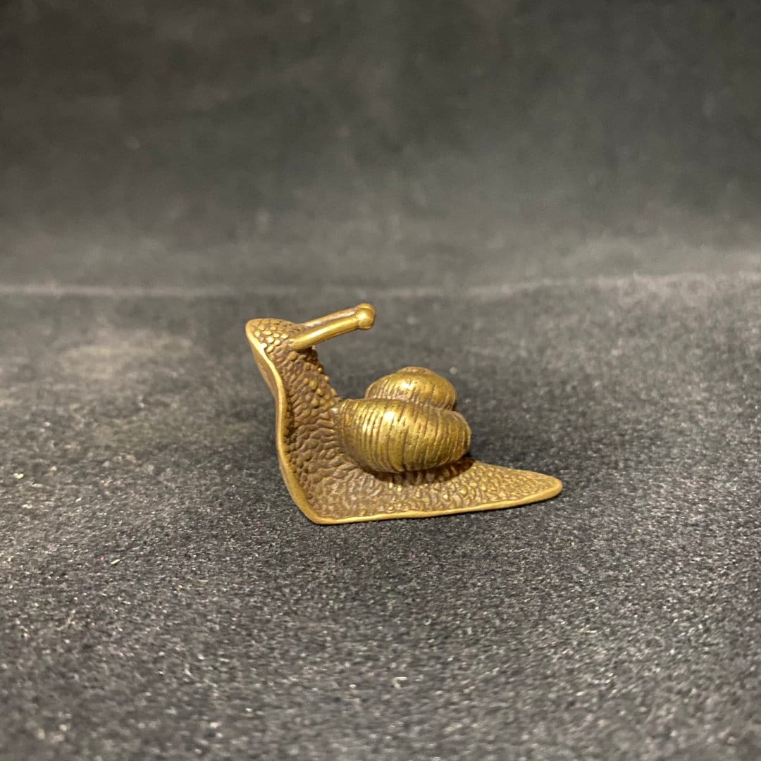 2pcs Brass Snail Statue Mini Snail Statue Ornament Vintage - Etsy