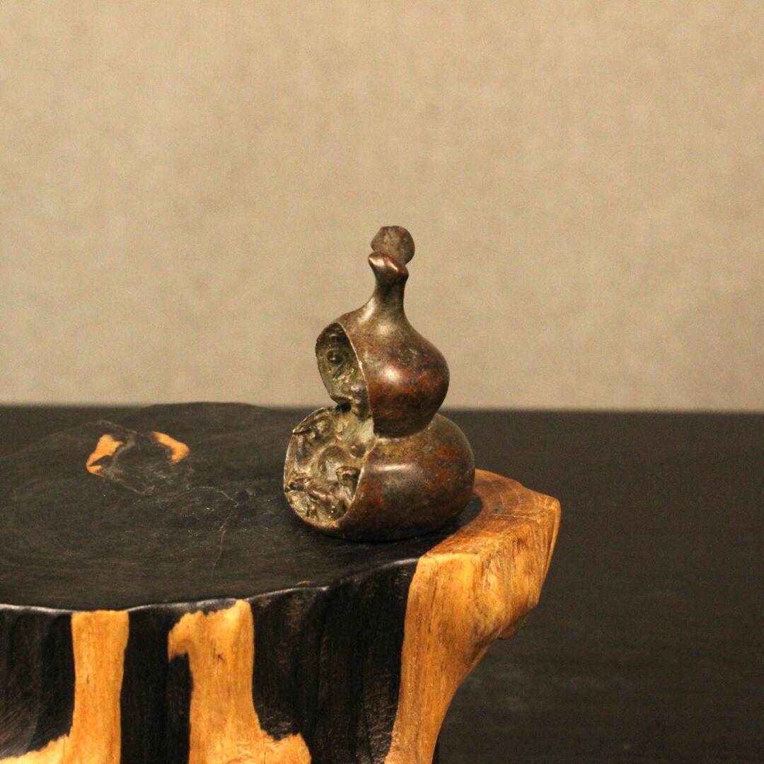 Antique Plated Copper Gourd, Maitreya Buddha Micro-carved Craft - Etsy