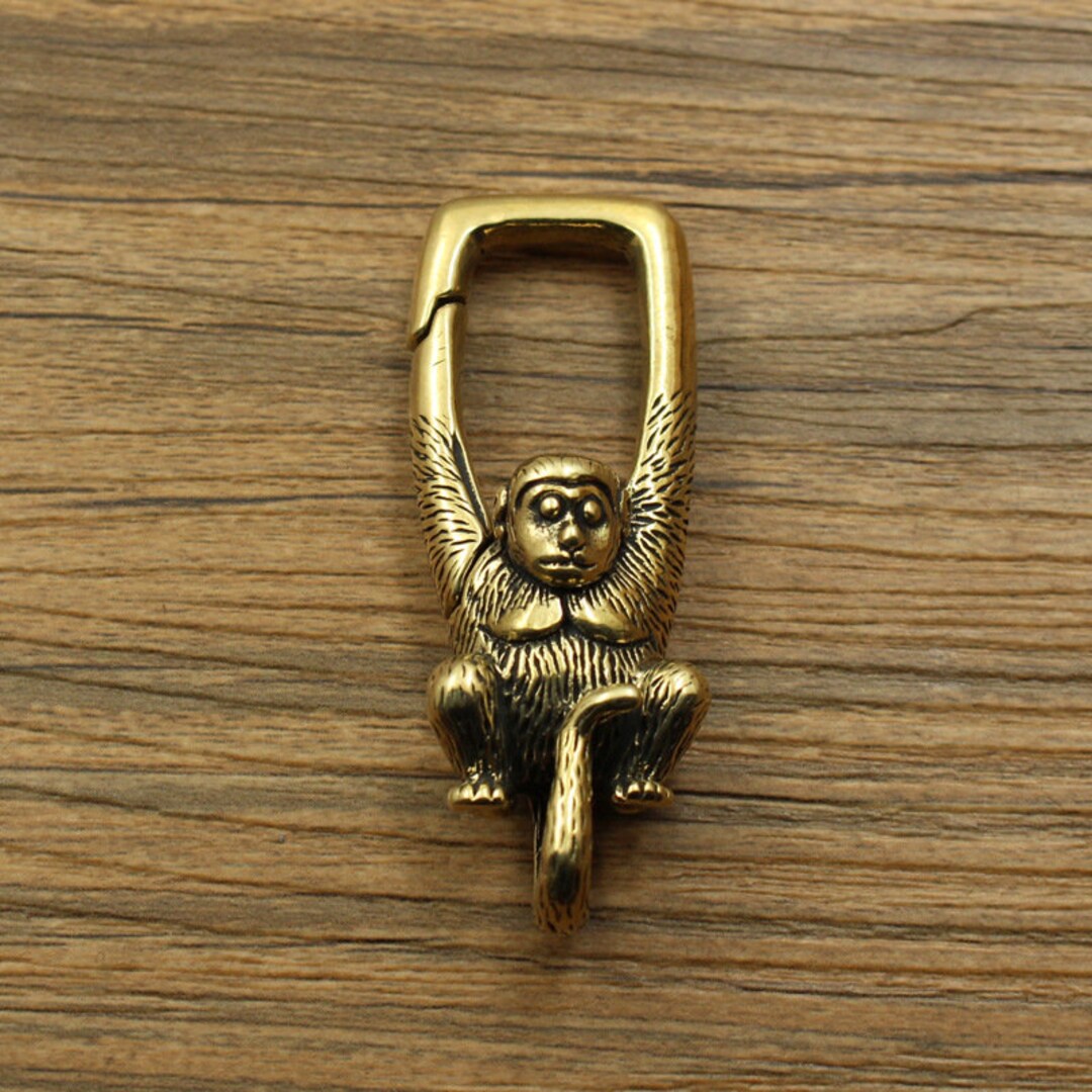 Brass Zodiac Monkey, EDC Car Key Pendant, Men and Women Couple Money ...