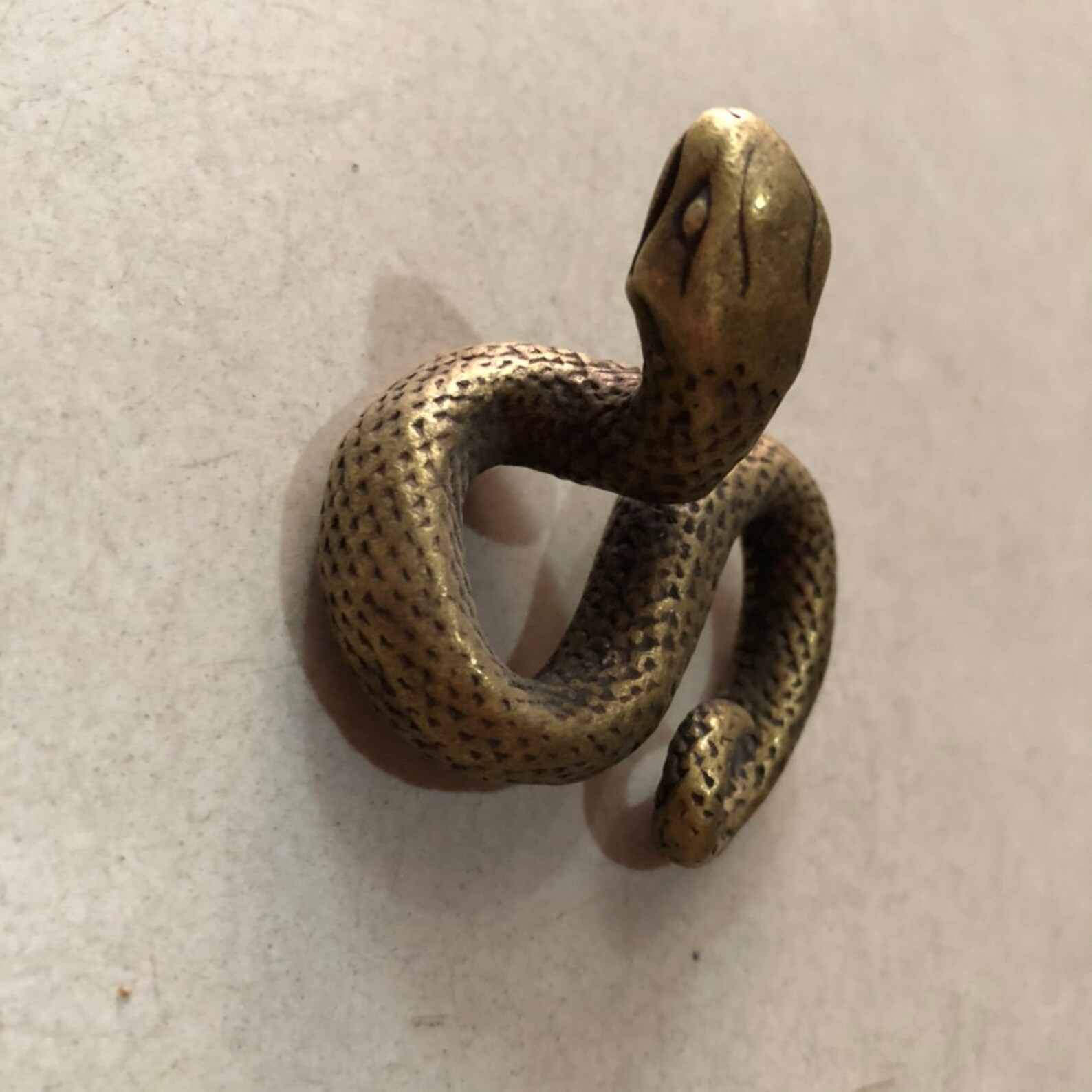 Vintage Snake Statue Office Snake Sculpture Desktop - Etsy