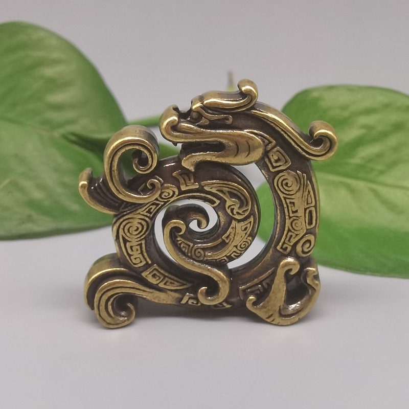 Brass Carving Dragon Etsy