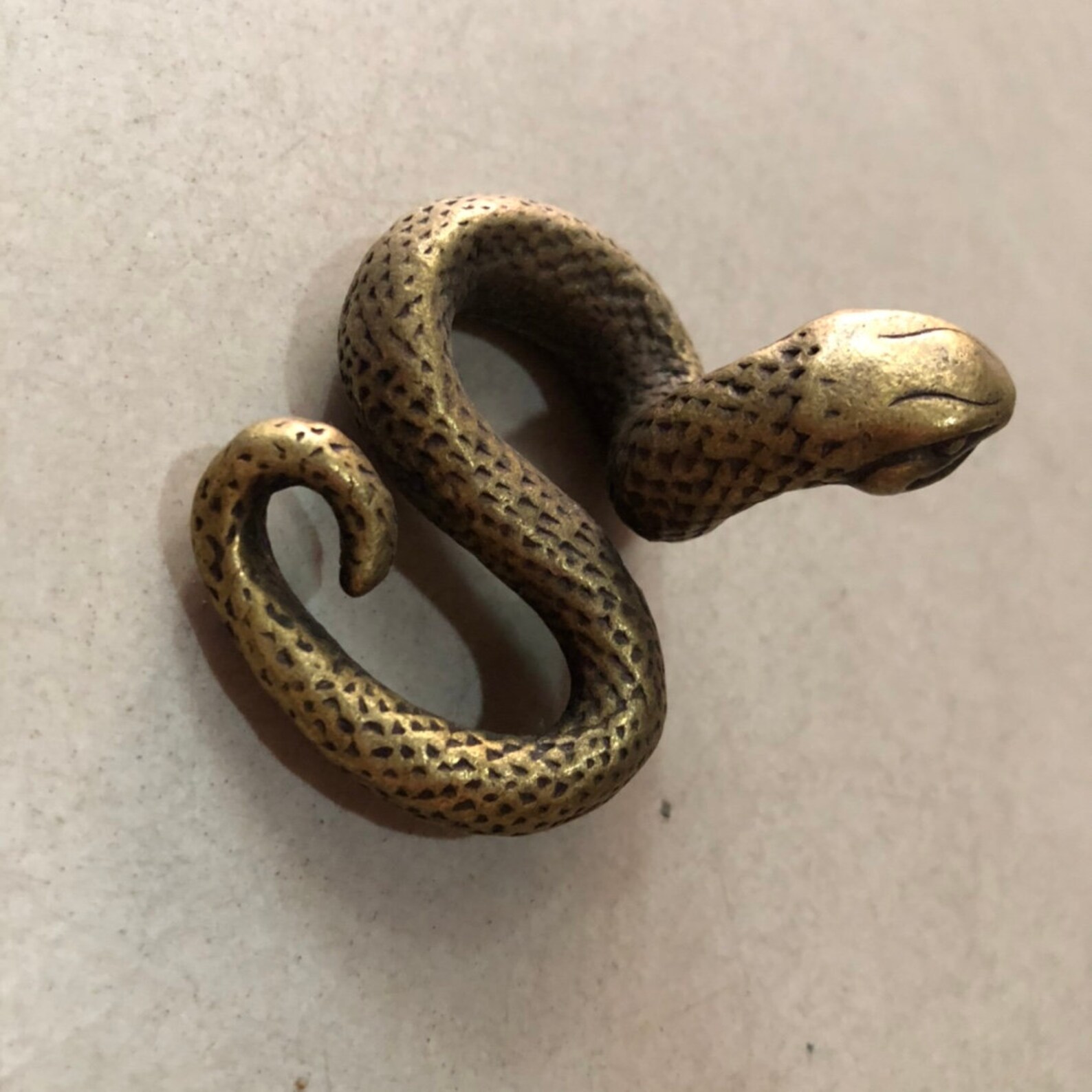 Vintage Snake Statue Office Snake Sculpture Desktop - Etsy