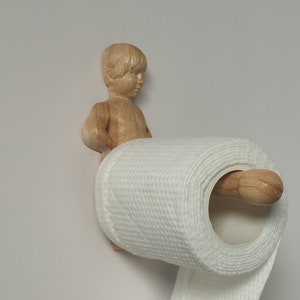 Spoof Creative Wooden Toilet Paper Holder Fun Wall Hanging - Etsy