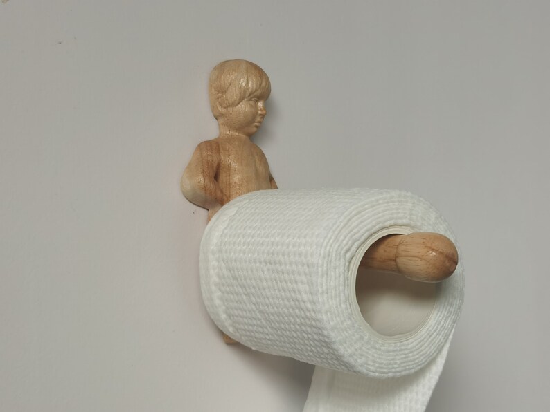 Spoof Creative Wooden Toilet Paper Holder Fun Wall Hanging - Etsy