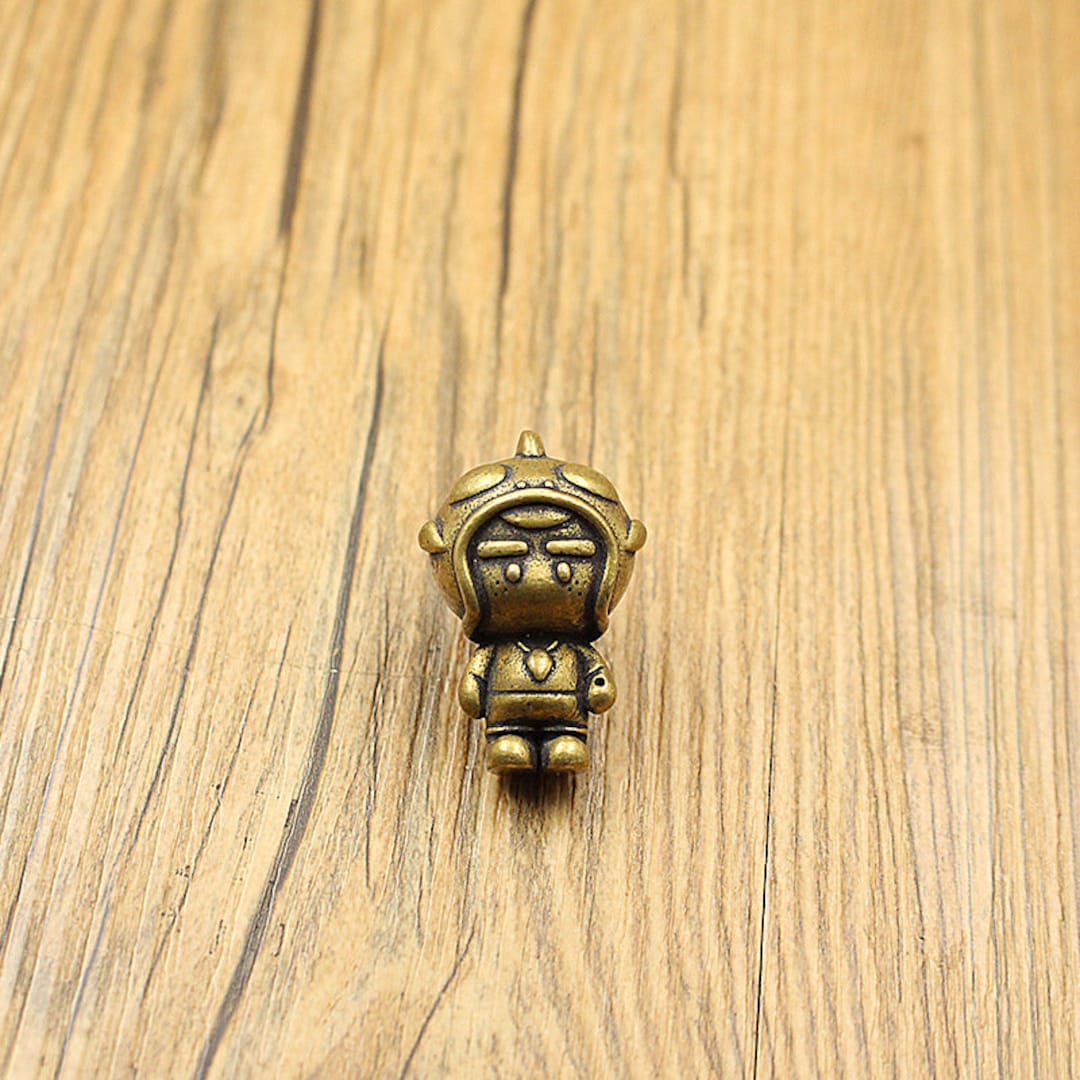 Pure Copper Cartoon Character Doll, Brass Decoration, DIY Keychain ...