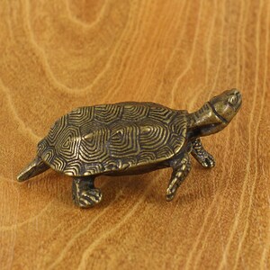 Pure Copper Retro Turtle Statue, Home Office Desk Trinkets, Solid ...