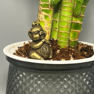 Small Vintage Brass Pig With Lucky Character, Chinese Zodiac Pig ...