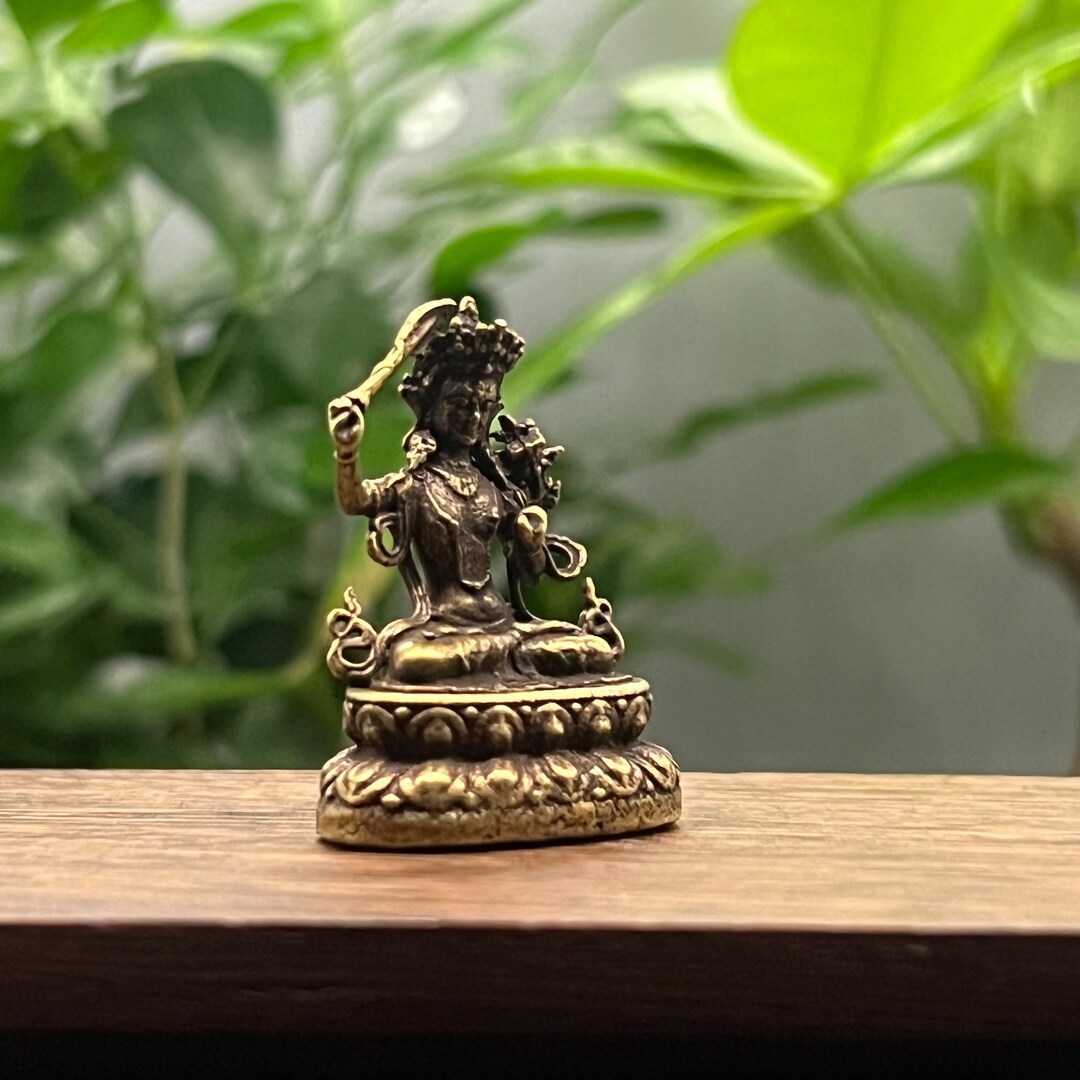 Brass Avalokitesvara Statue, Small Bronze Buddha Figurine - Etsy