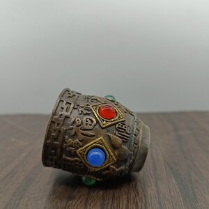 Antique Blessing Cup, Carved Baifu Cylinder, Creative Craft Gifts, Good ...