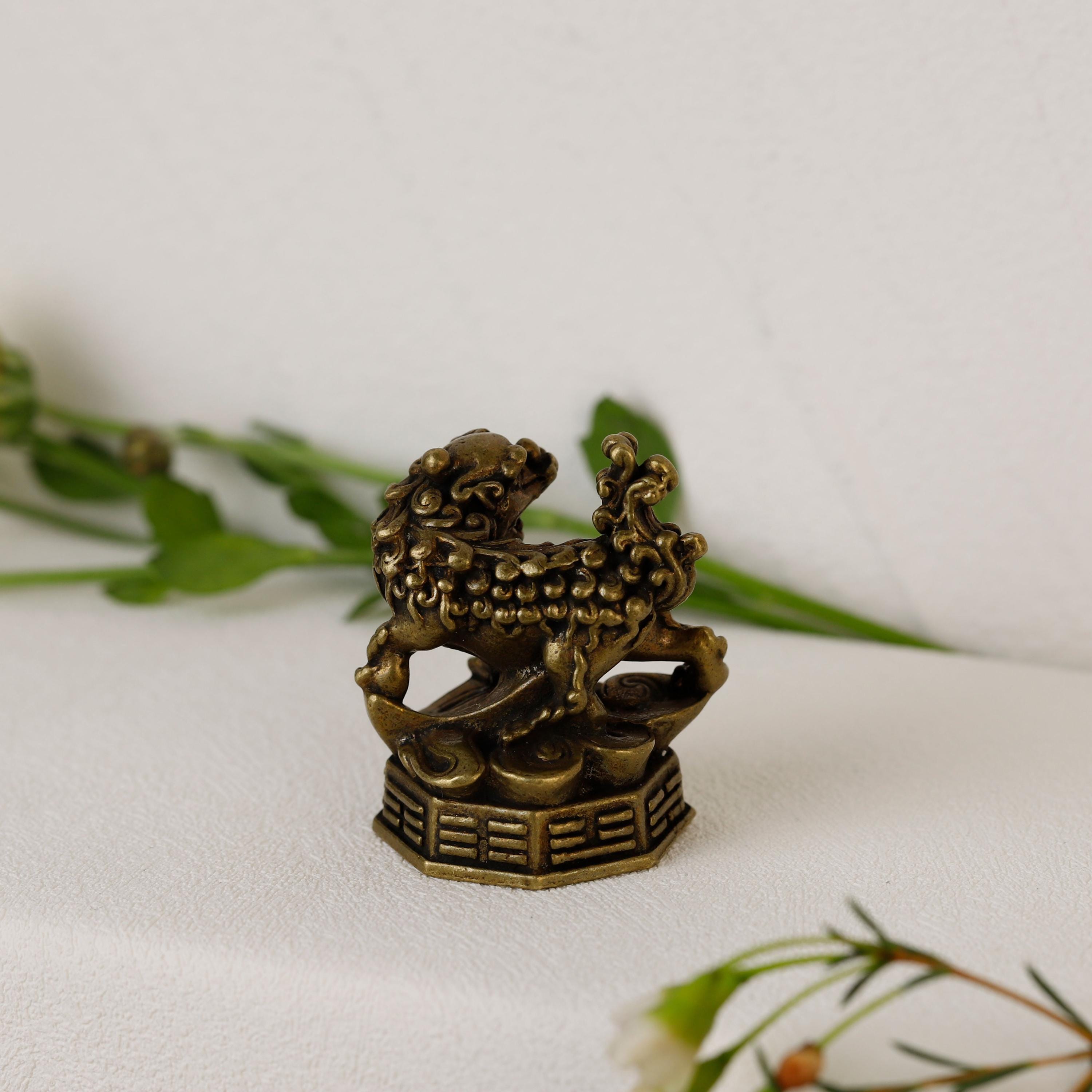 Brass Four Mythical Beasts Ornaments | Exquisite Craftsmanship | Home ...