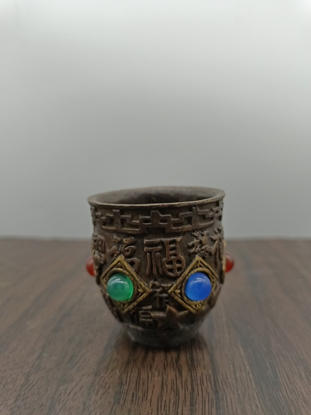 Antique Blessing Cup, Carved Baifu Cylinder, Creative Craft Gifts, Good ...
