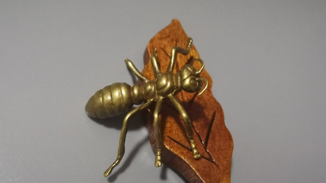 Brass Ant Statue, Animal Sculpture, Feng Shui Fortune Sculpture, Lucky ...