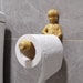 Spoof Creative Wooden Toilet Paper Holder, Fun Wall Hanging for Little ...