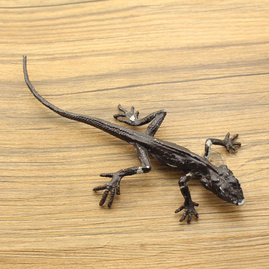 17cm Copper Metal Lizard Statue, Home Decoration, Collectible ...