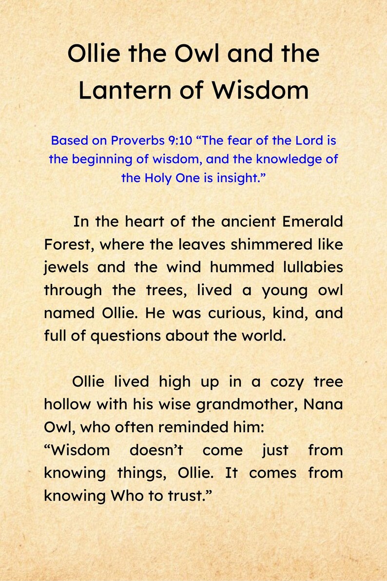 Ollie the Owl, Christian Stories for Kids, Bedtime Stories for Kids ...
