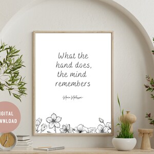 Montessori Quotes Wall Art, Play is the Work of the Child, Printable ...