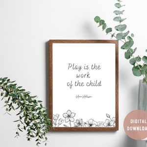 Montessori Quote Prints: Homeschool & Classroom Decor (digital Download ...