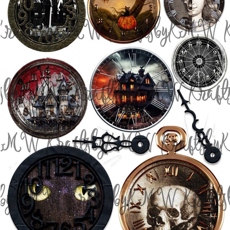 Halloween Clock - Etsy
