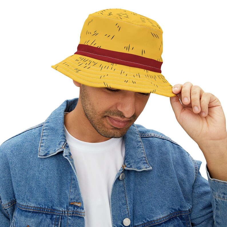 One Piece Straw Hat Luffy Anime Bucket Hat - Etsy