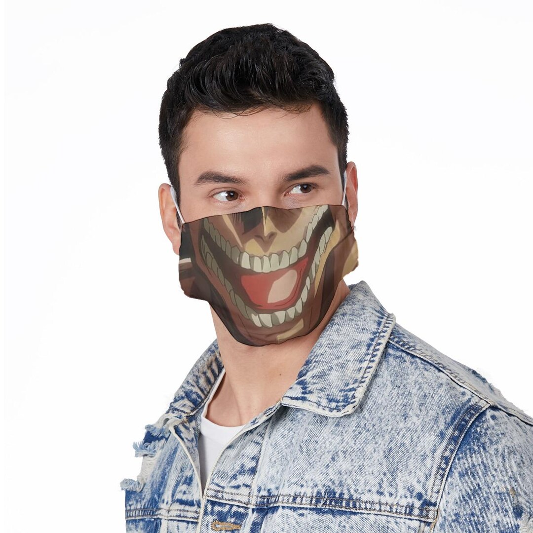 Attack on Titan Erin Attack Titan Face Mask With Adjustable Ear Loops ...