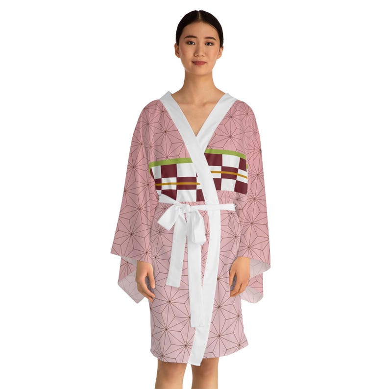 Demon Slayer Nezuko Kimono Anime Robe Cosplay for Her Anime Lover Demon ...