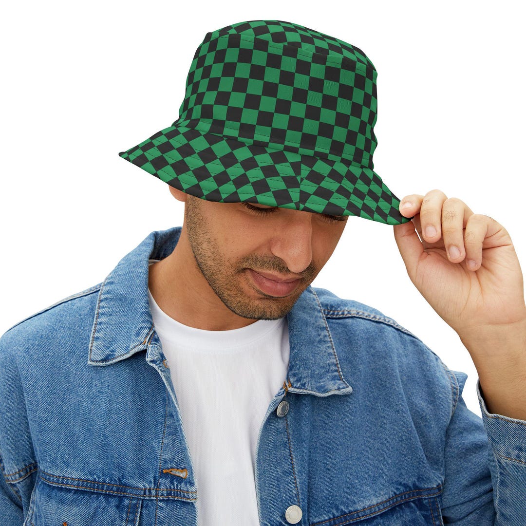 Demon Slayer Tanjiro Pattern Anime Bucket Hat - Etsy
