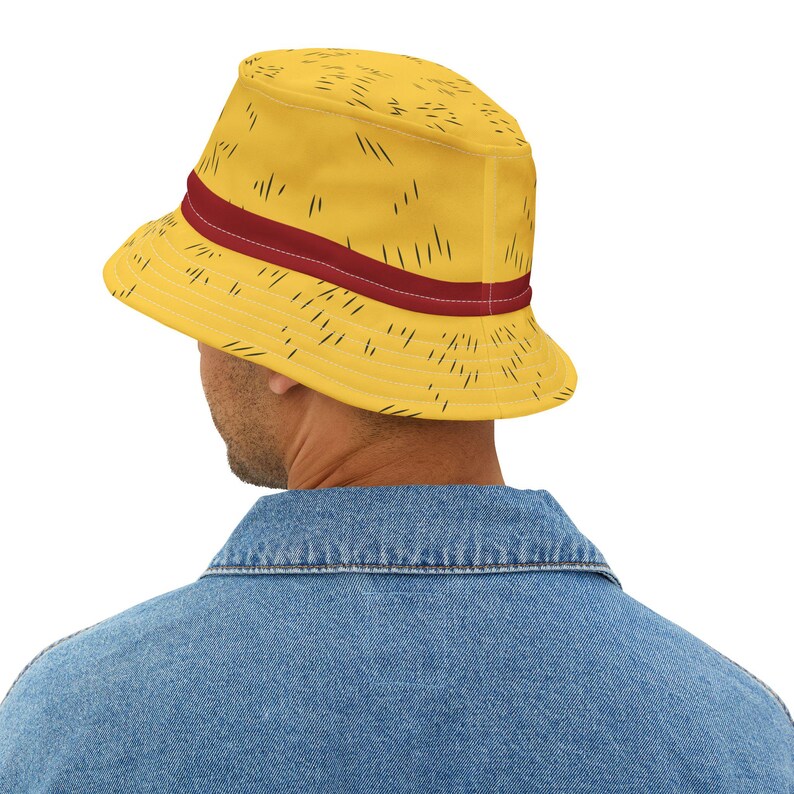 One Piece Straw Hat Luffy Anime Bucket Hat One Piece Cosplay Luffy ...