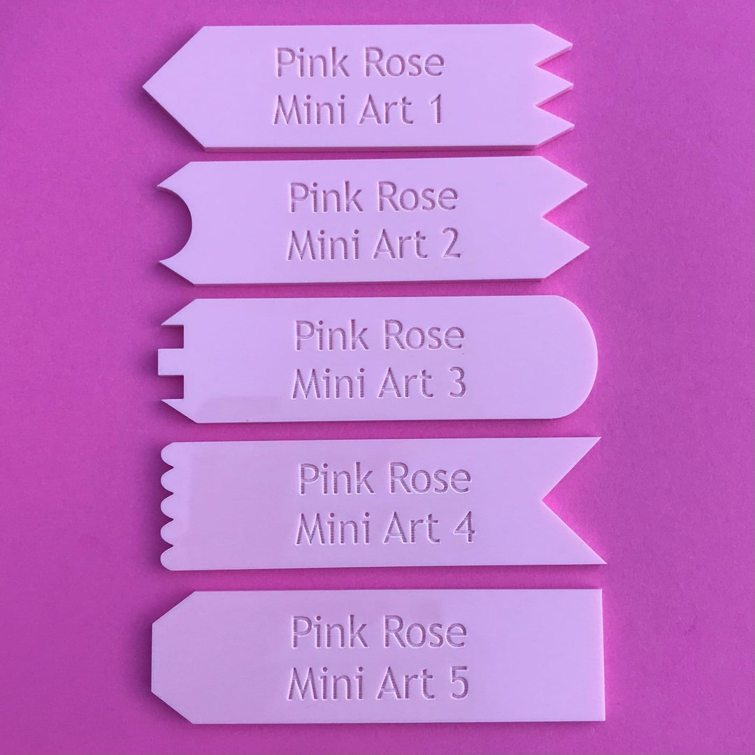 Set of Mini Cake Art Scrapers - 1, 2, 3, 4 and 5, Cake Comb, Cake ...