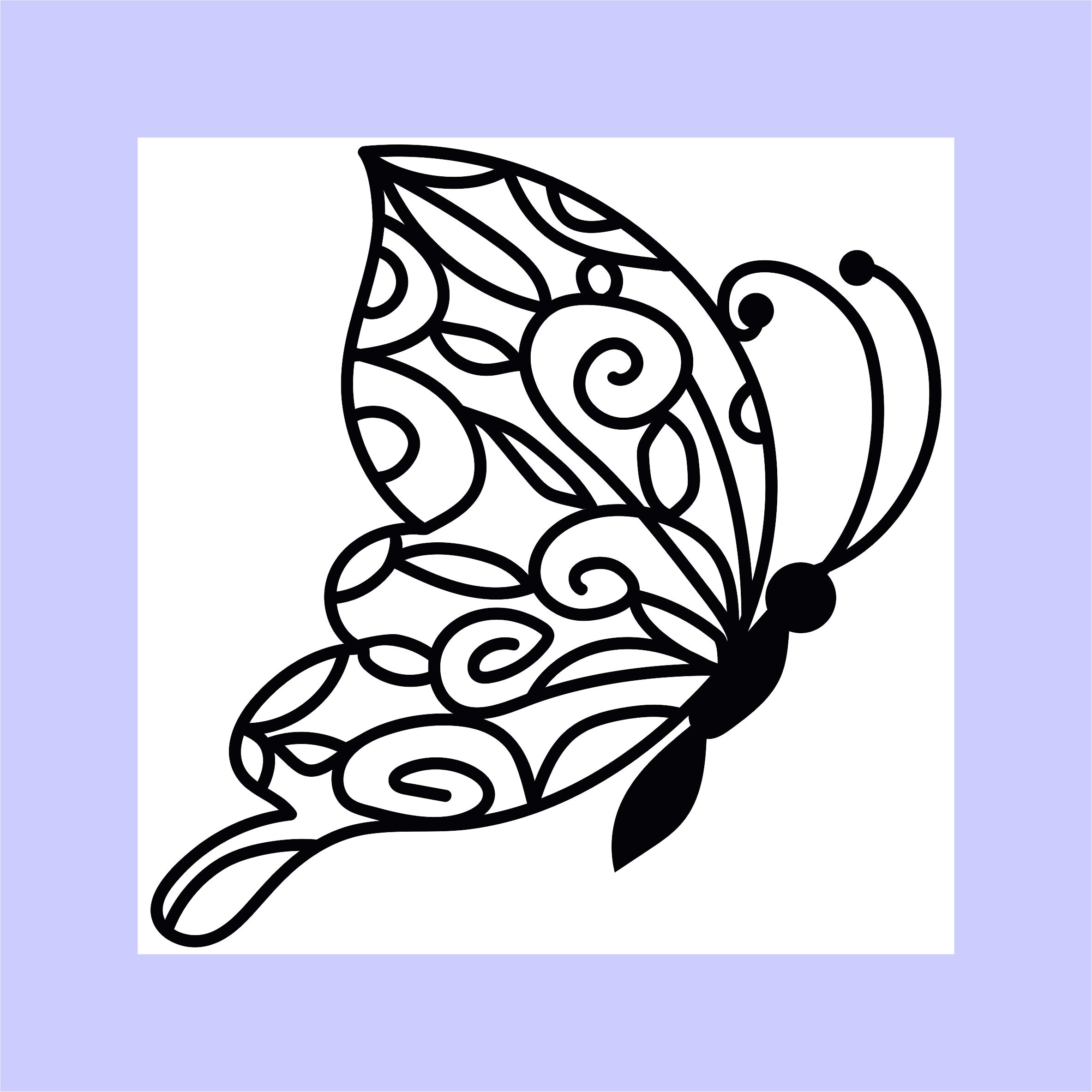 Filigree Butterfly Svg Dxf and Jpg Files DIGITAL DOWNLOAD for Crafting ...