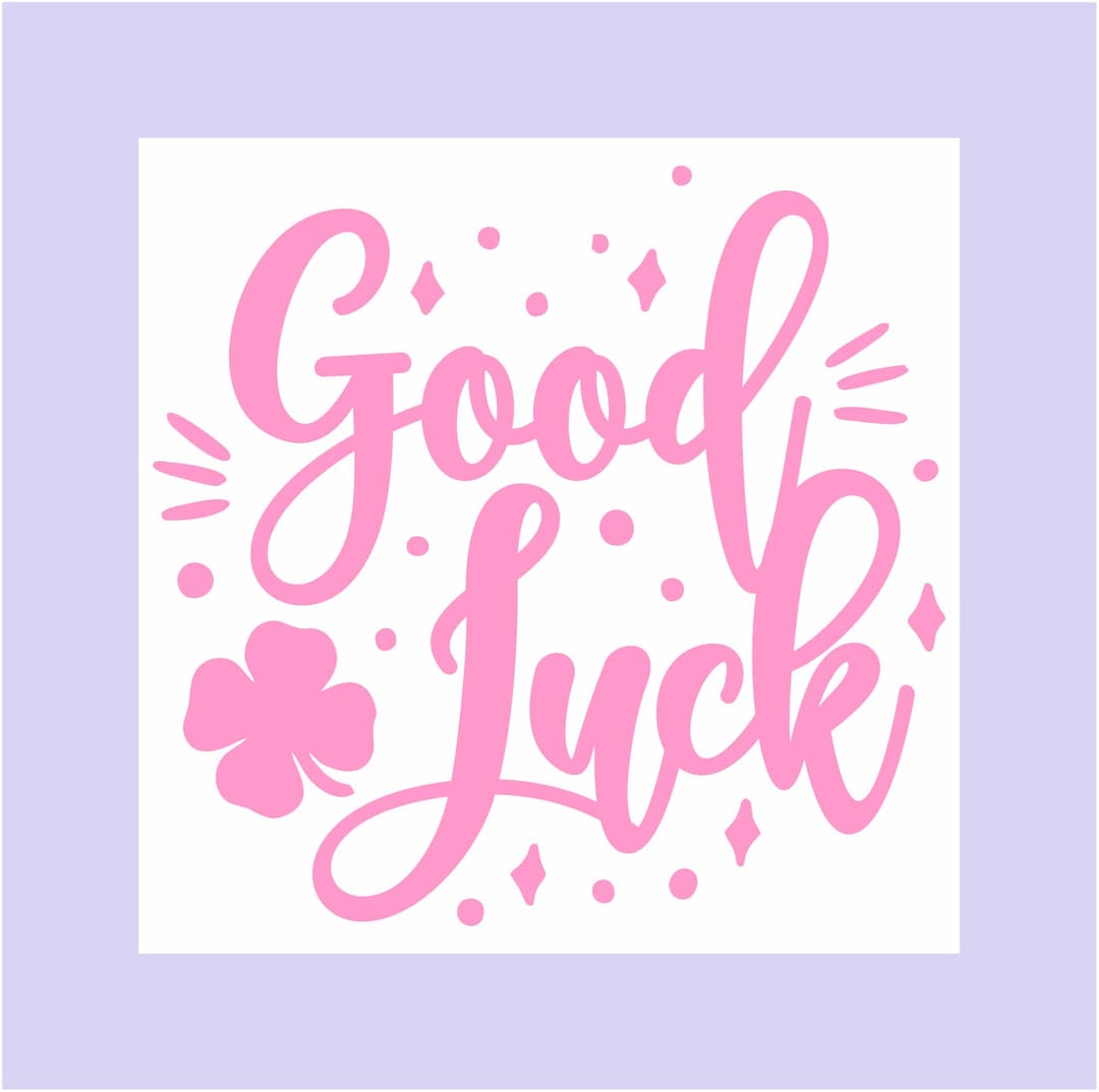 Good Luck With Clover Svg Dxf and Jpg Files DIGITAL DOWNLOAD for ...
